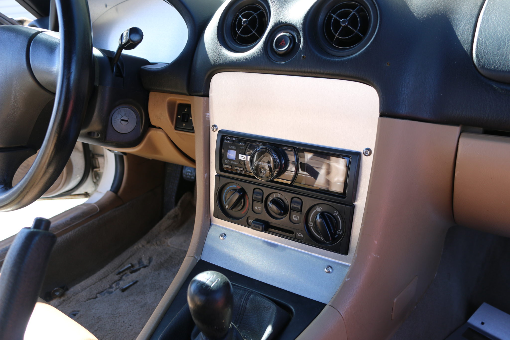 NB Miata Aluminum Radio Surround – LRB Speed